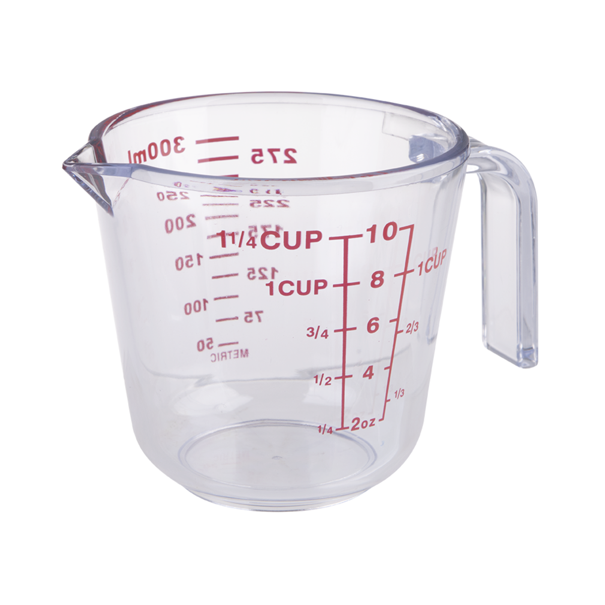 Appetito - 1 Cup Plastic Measuring Jug 300ml – STEEL & GLASS