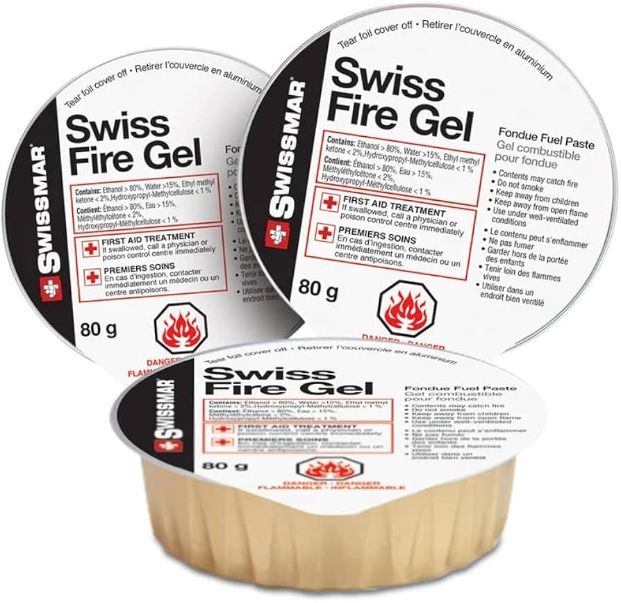 SWISSMAR - Swiss Fire Gel Pack 3 x 88ml Cans – STEEL & GLASS