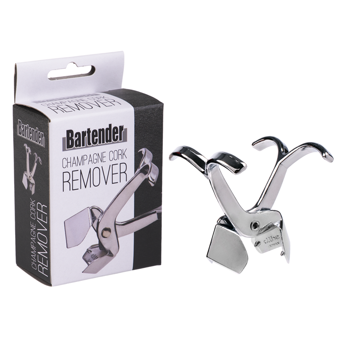 BARTENDER - CHAMPAGNE CORK REMOVER – STEEL & GLASS