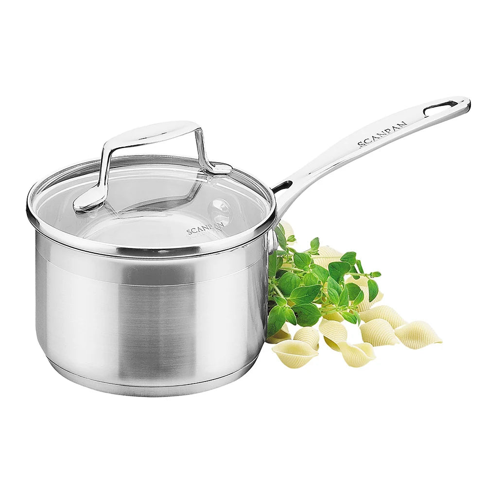 Scanpan Impact 18cm/2.5L Saucepan – STEEL & GLASS