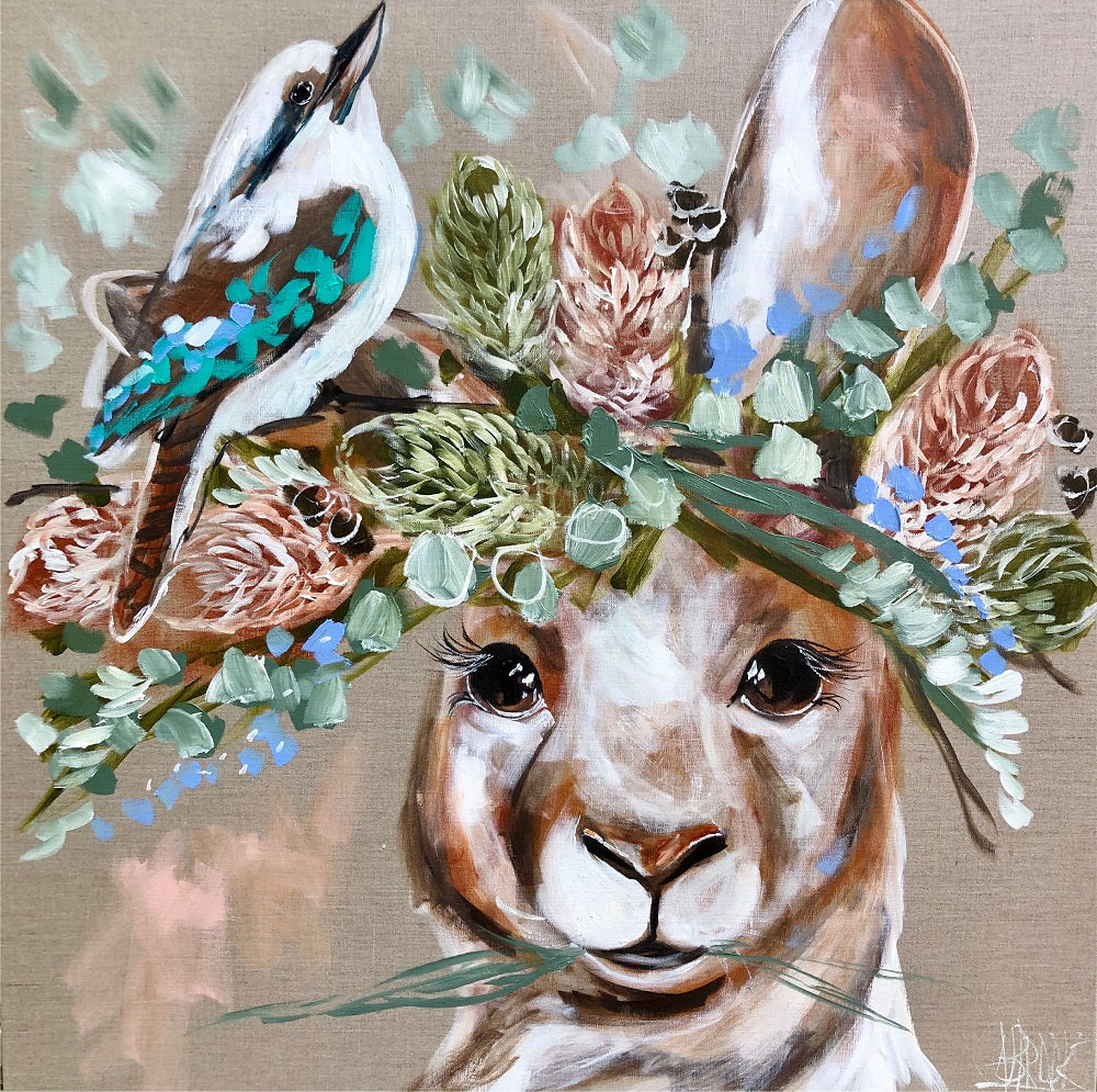 Lilli Rock ‘Kangaroo’ Coaster from Australiana Collection – STEEL & GLASS
