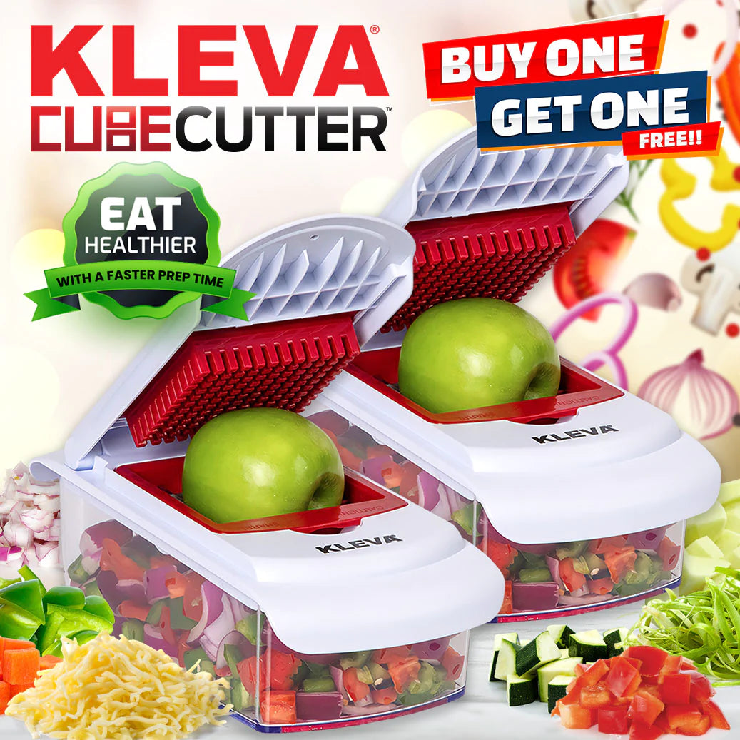 Kleva Cube Cutter - Slice, Dice, & Chop With A Compact Vegetable Cutte ...