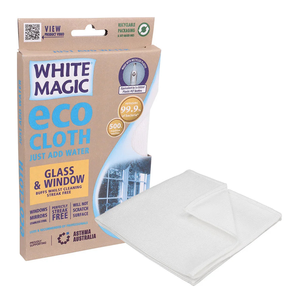 White Magic -Eco Cloth Window & Glass – STEEL & GLASS