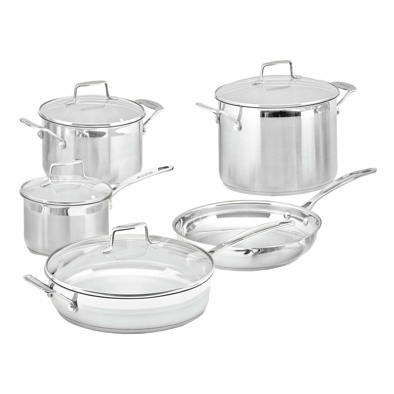 Scanpan Impact 5pc Cookware Set – STEEL & GLASS