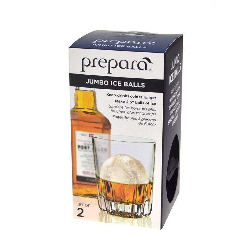 Prepara - Jumbo Ice Ball 2 Piece Set – STEEL & GLASS